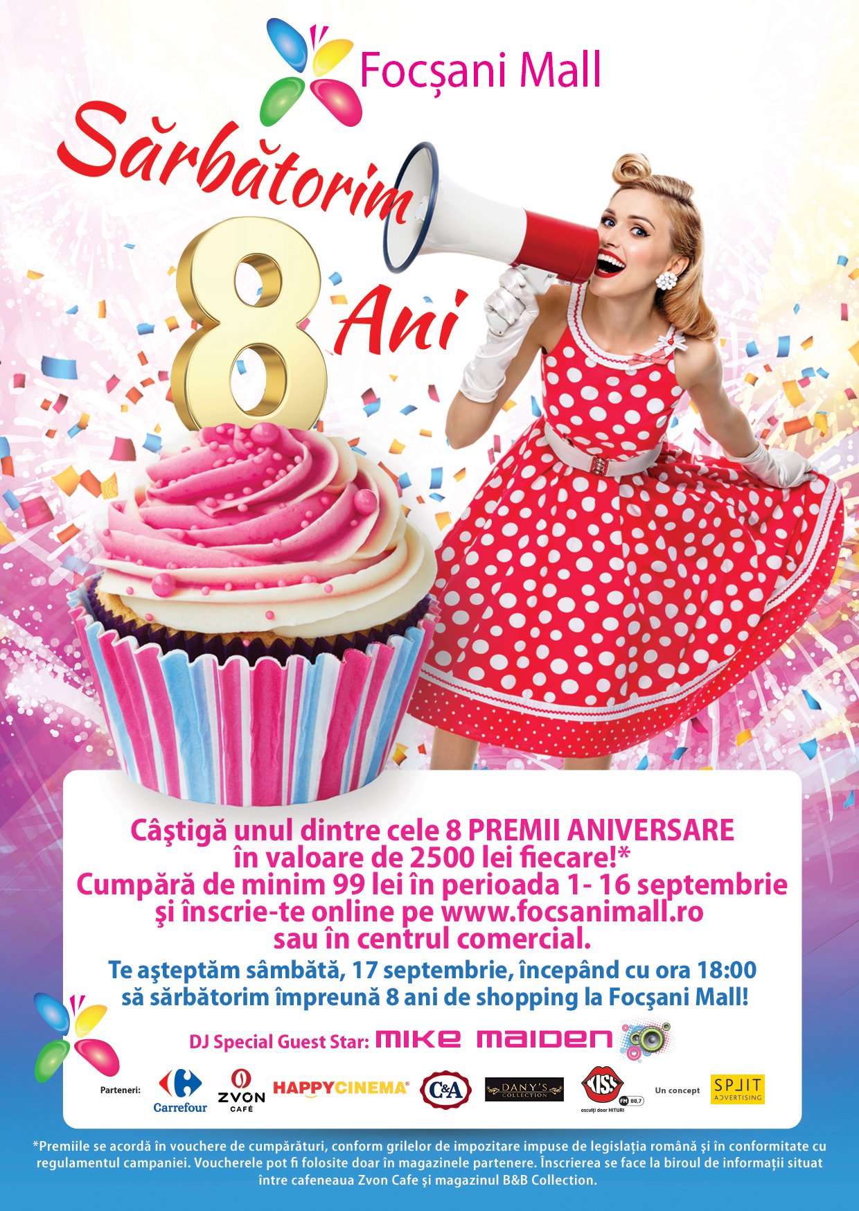 Sărbătorim 8 ani de Focșani Mall - www.roevents.ro